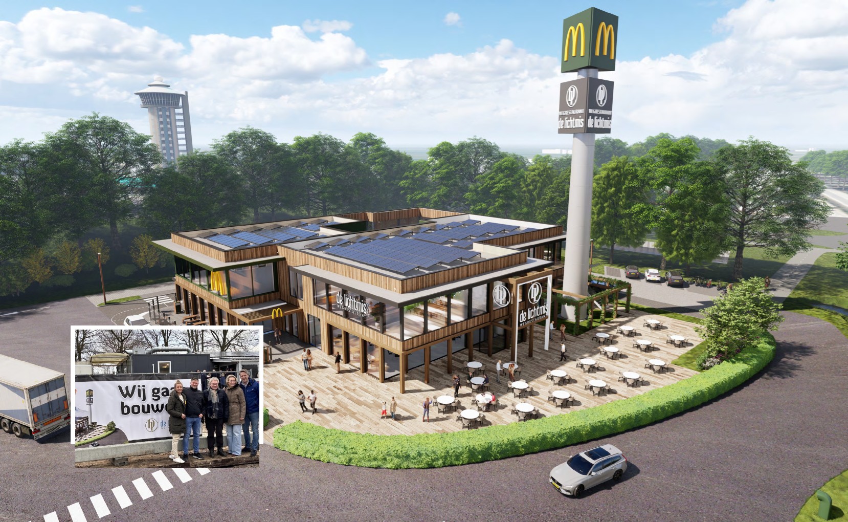 Eerste paal geslagen voor combinatie De Lichtmis en McDonald’s Zwolle ...